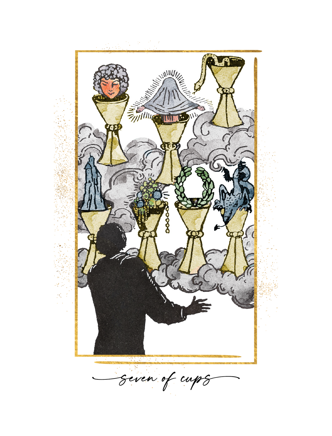 Seven of Cups Tarot Card Meaning – Writual Planner