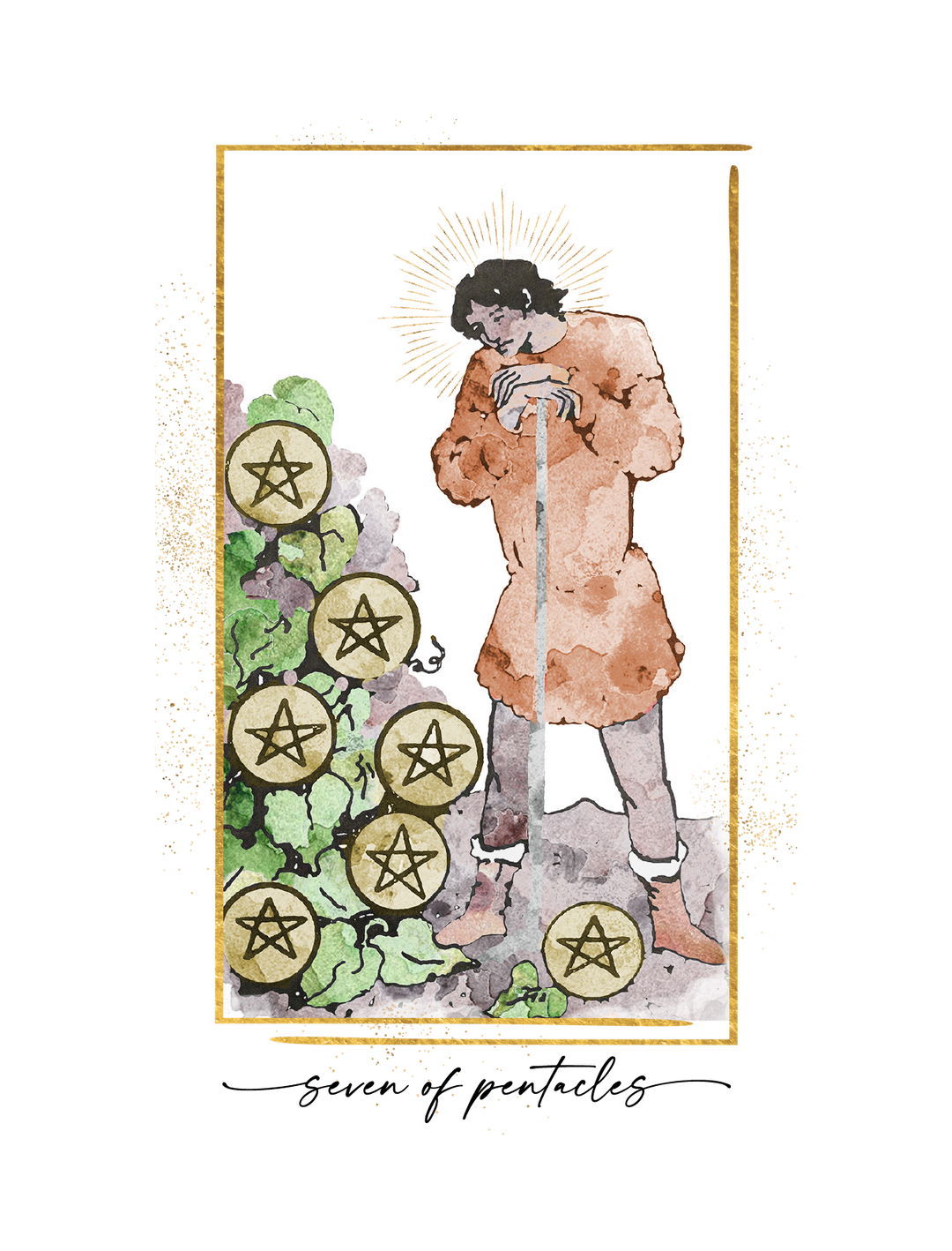 Seven of Pentacles Tarot Card Meaning – Writual Planner