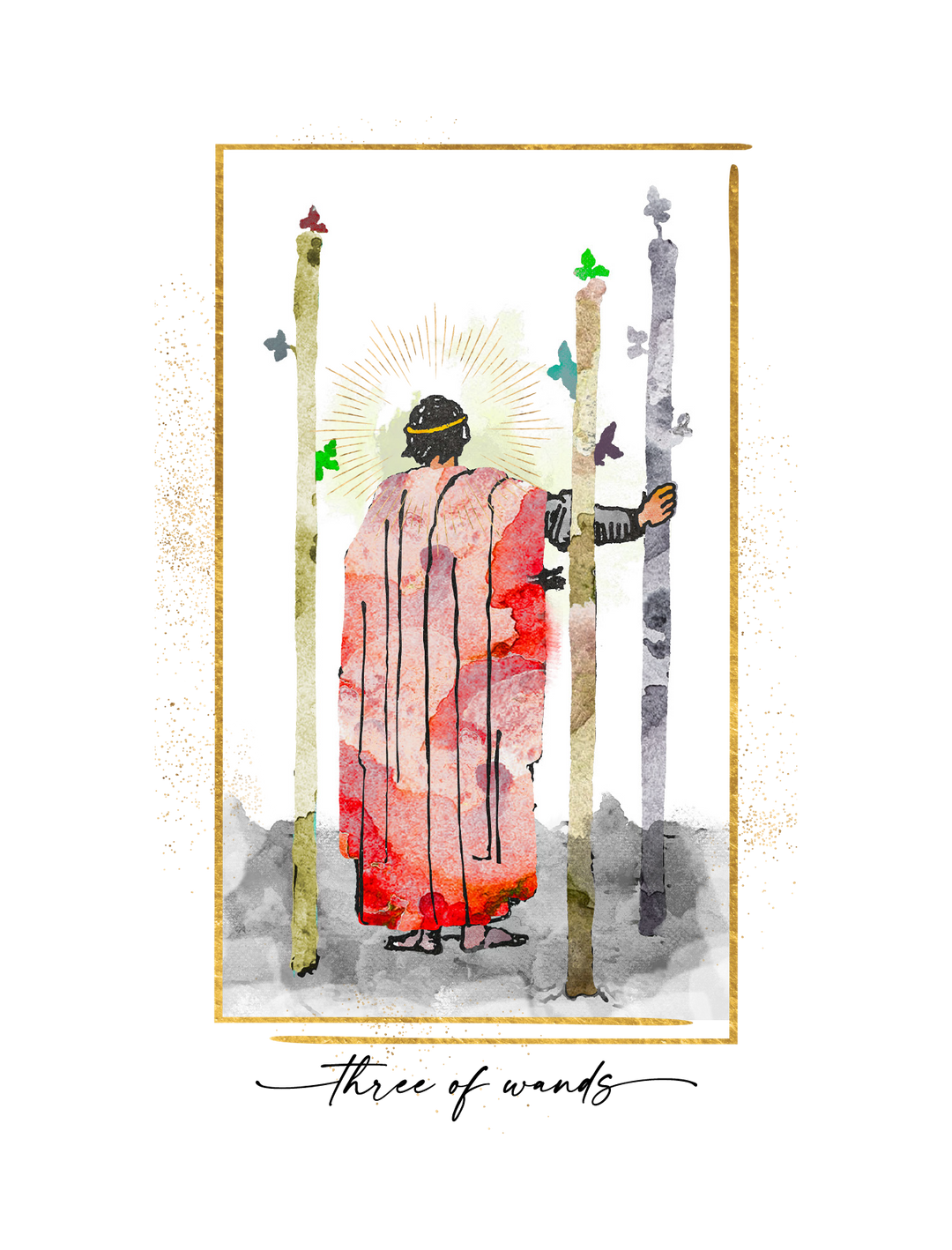 Three of Wands Tarot Card Meaning – Writual Planner